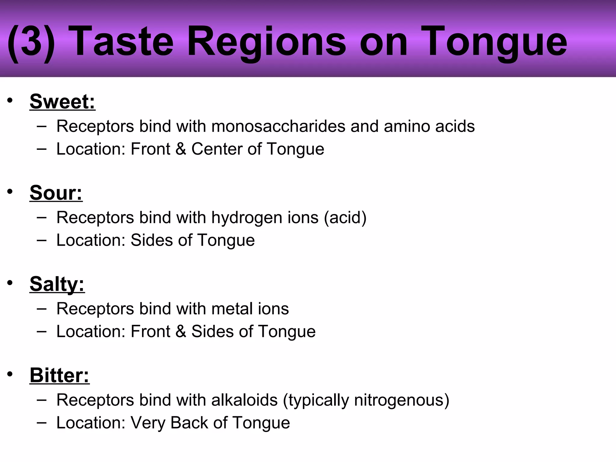 Anatomy unit 2 nervous system taste touch smell notes | PPT
