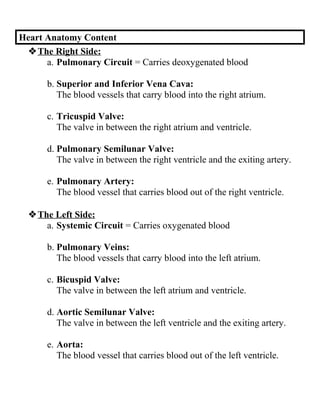 Anatomy unit 3 cardio and respiratory systems exam everything you need ...