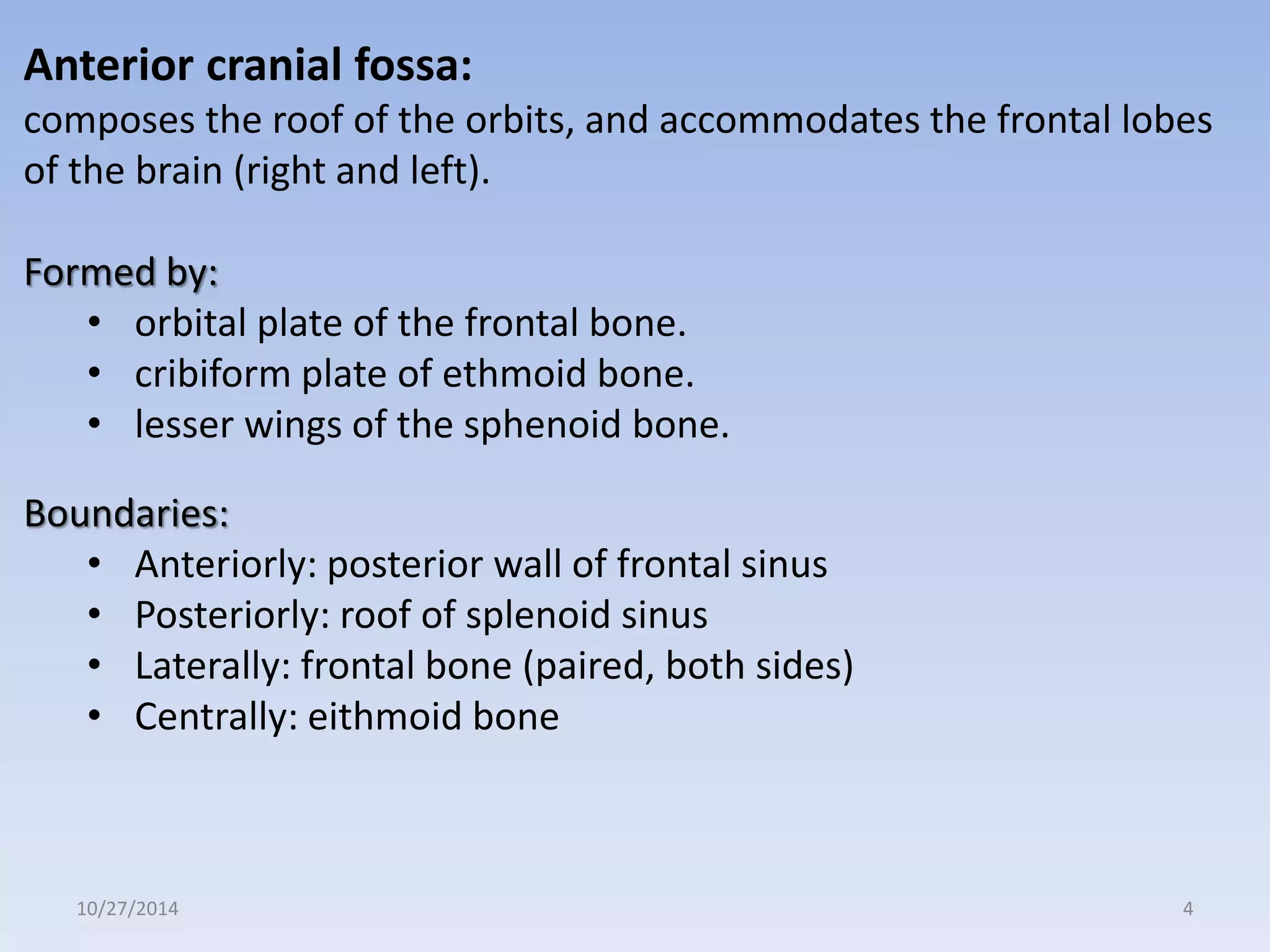 cranial base and nasal cavity | PPTX
