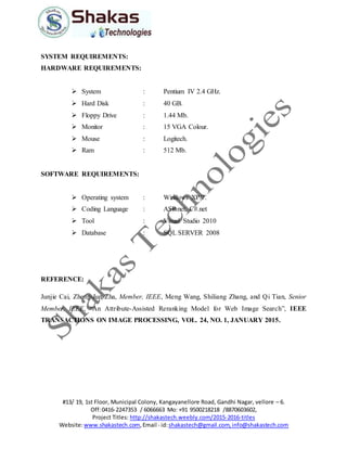 An attribute assisted reranking model for web image search | PDF