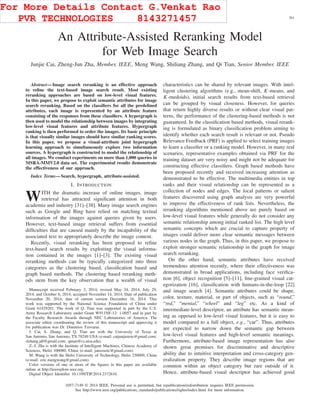 An attribute assisted reranking model for web image search | PDF