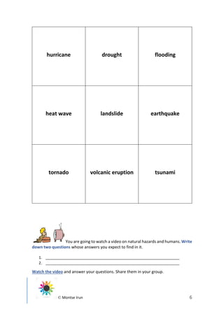 A natural hazard teacher | PDF