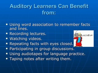 An Auditory Learner Is Someone Who[1] | PPT
