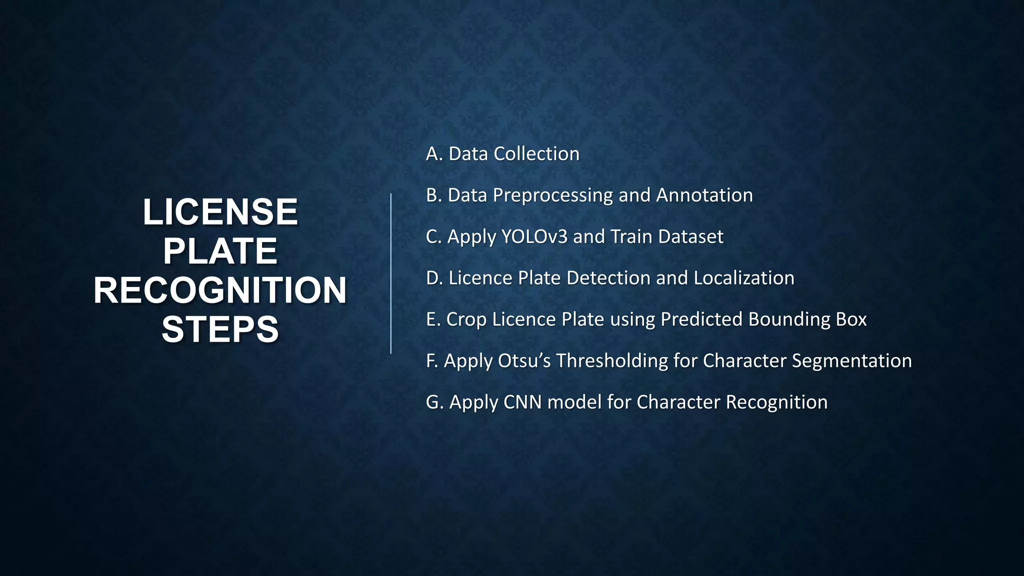 An automated approach for the recognition of bengali license plates ...
