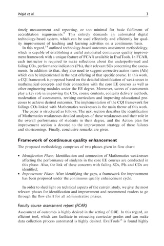 An automated continuous quality improvement framework for failing student outcomes based on ...