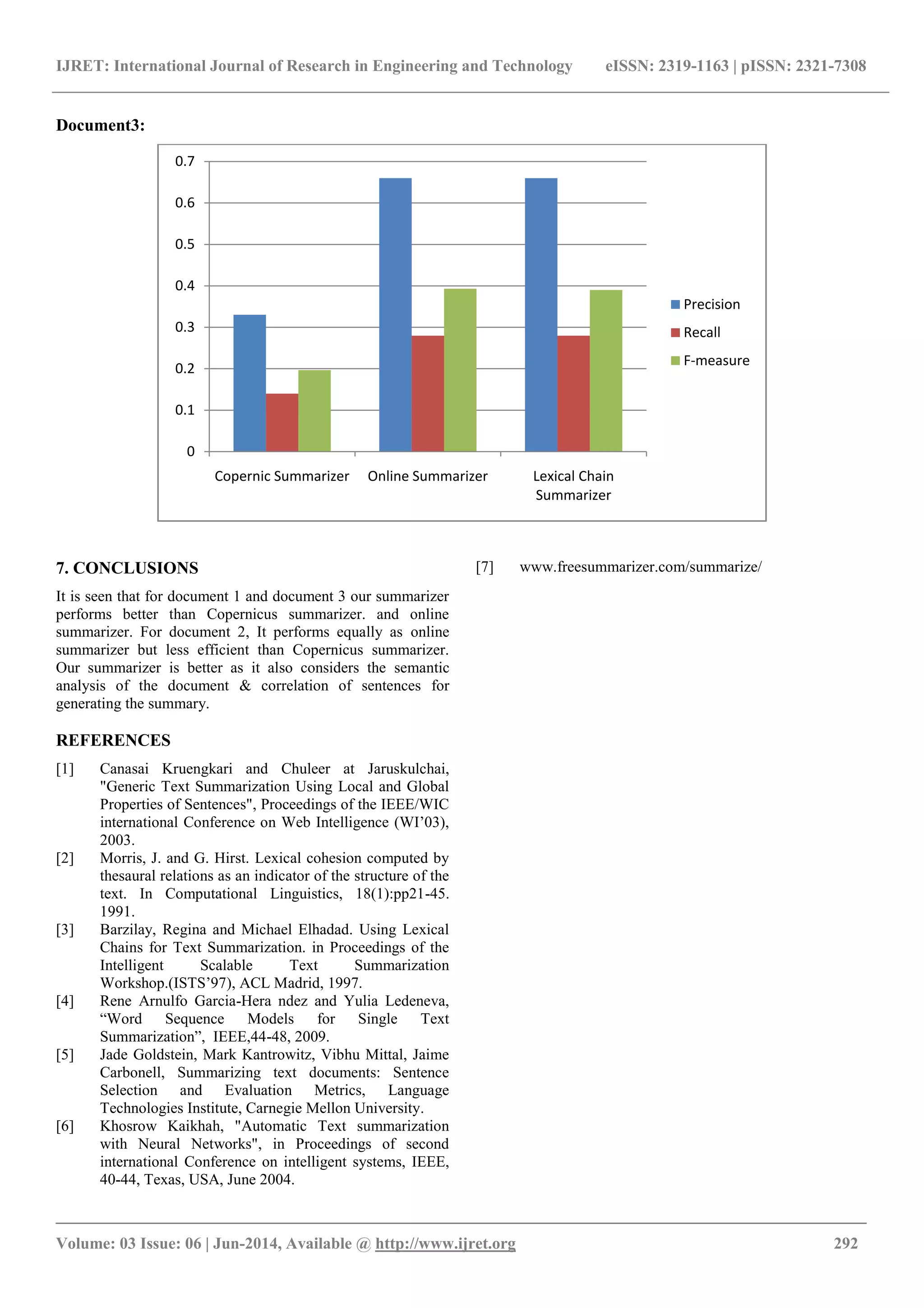 An Automatic Text Summarization Using Lexical Cohesion And Correlation