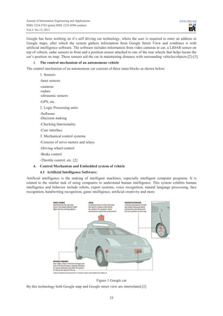 An autonomous driverless car | PDF