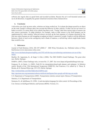 An autonomous driverless car | PDF