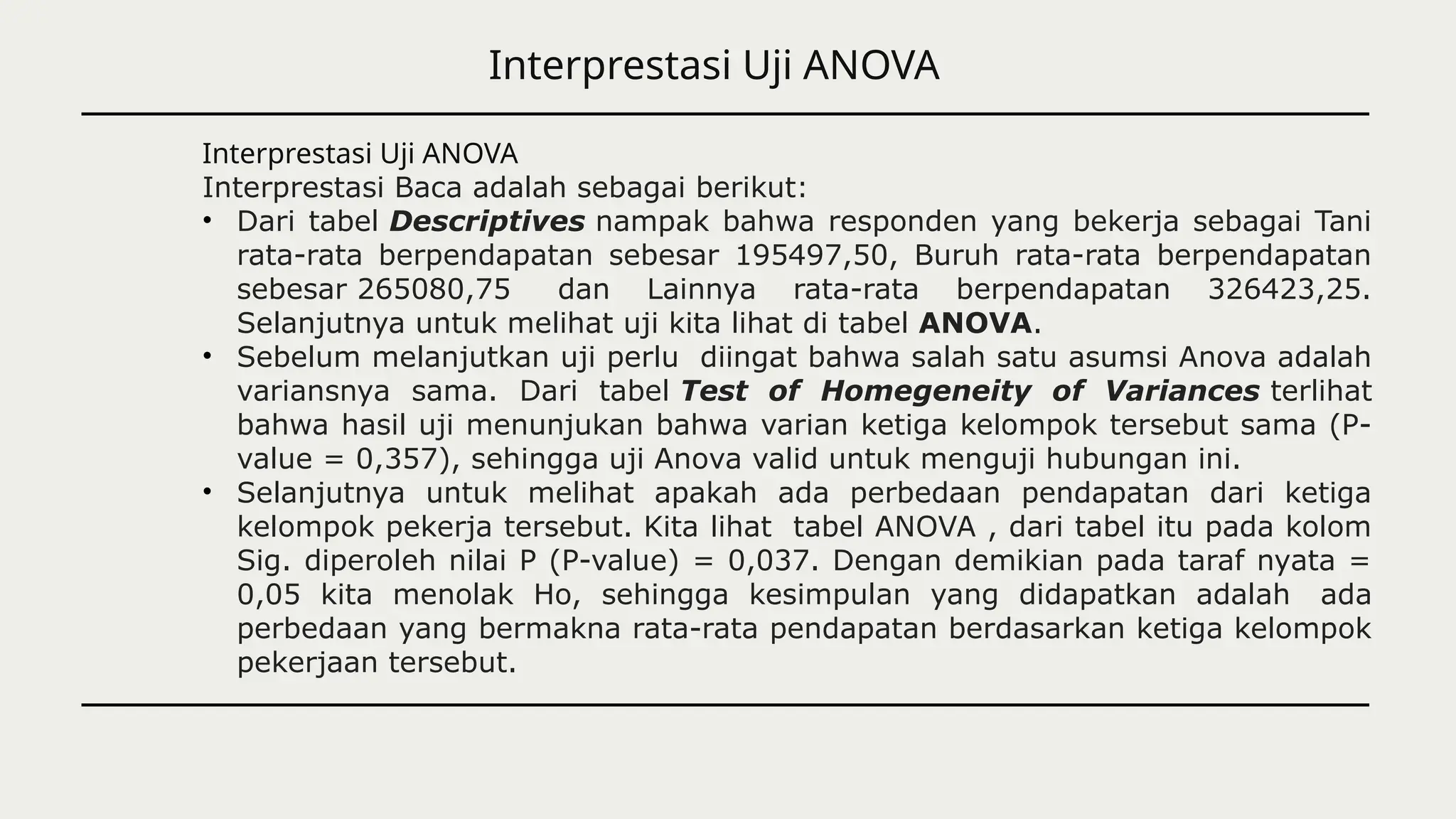 ANAVA JALUR 1 (ONEWAY) LUSI nw.pptxxxxxx | PPTX