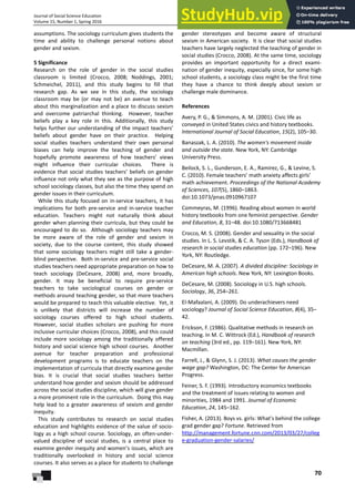An Avenue for Challenging Sexism Examining the High School Sociology ...