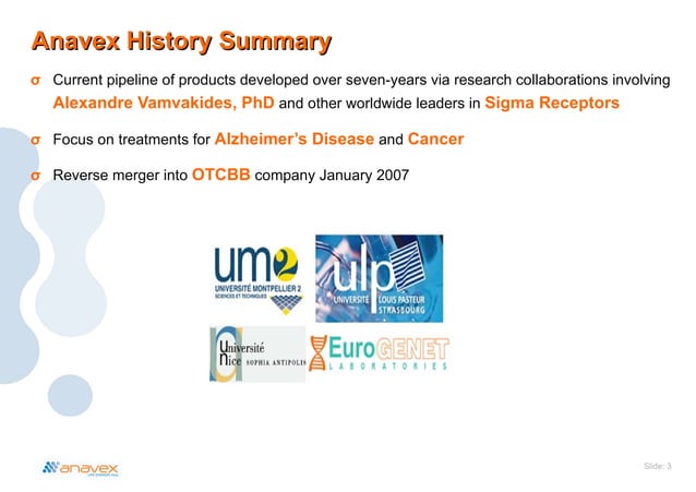 Anavex Corporate Presentation | PPT