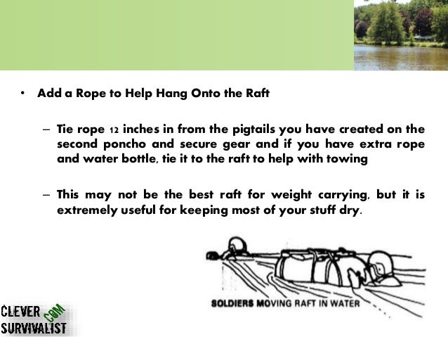 An Awesome Waterproof Raft To Keep Gear Dry - Australian Poncho Raft