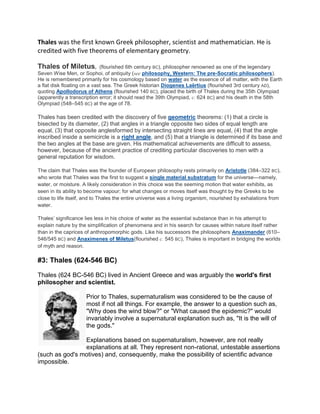 Anaximander 2 | DOCX | Astrology | Religion & Spirituality