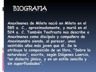 Anaximenes | PPT