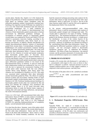 An axisymmetric bending and shear stress analysis of of | PDF