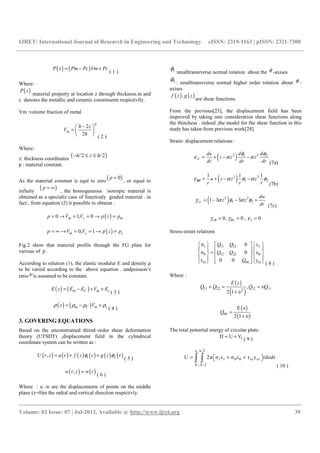 An axisymmetric bending and shear stress analysis of of | PDF