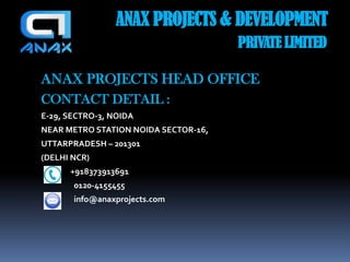Anax projects & development Providing Best Industrial Automation