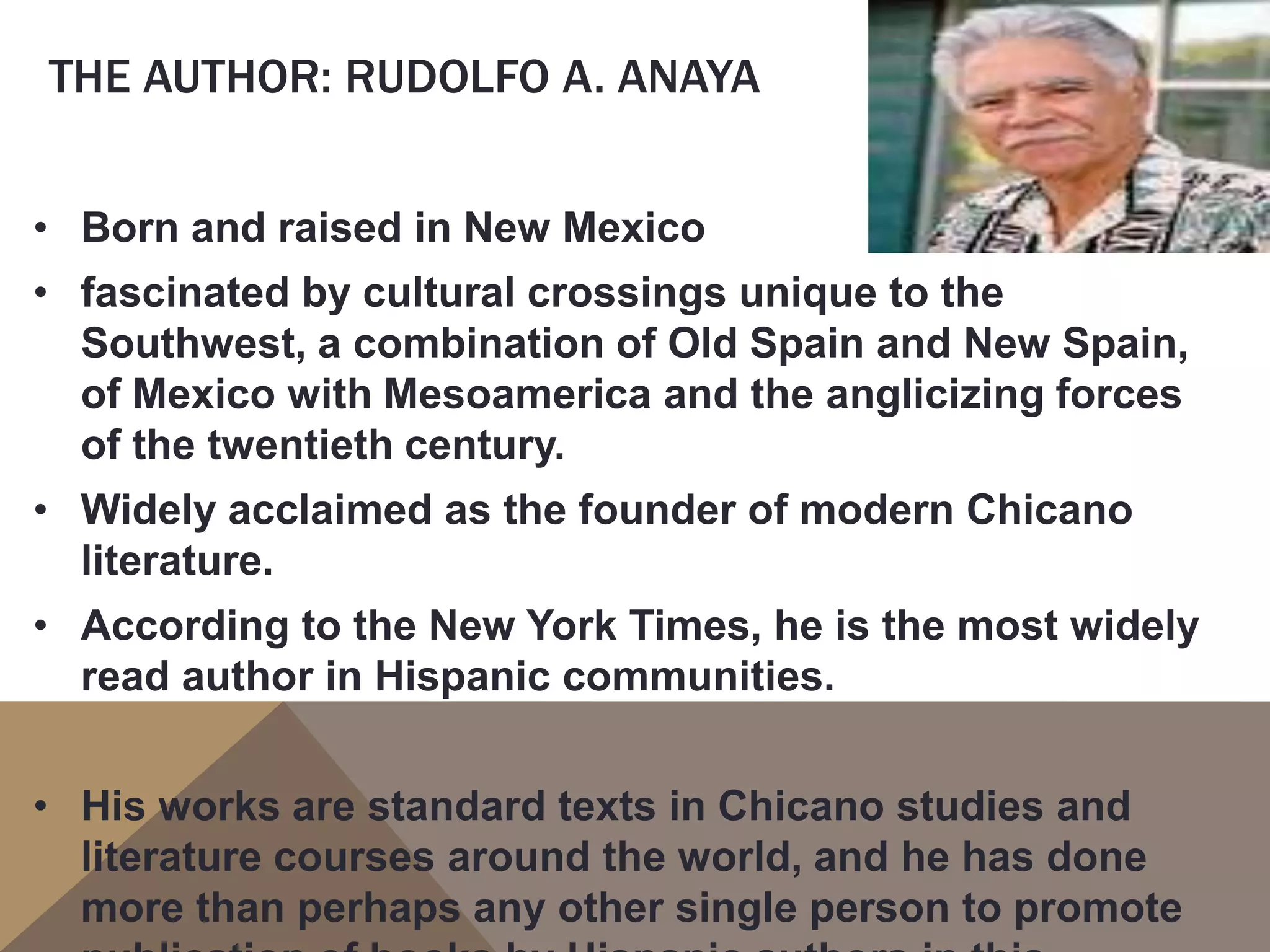 Anaya, Rudolfo, "Grandfathers" | PPTX