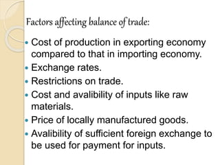 BALANCE OF TRADE | PPTX