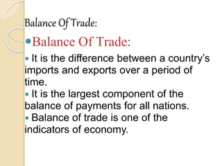BALANCE OF TRADE | PPTX