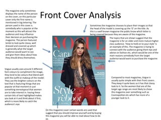 Magazine Anaylsis 2 | PPT