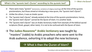 A Nazarene Reading of the Quran - Hidden History | PDF