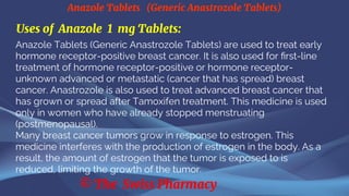 Anazole Tablets (Generic Anastrozole Tablets) | PDF | Cancer | Diseases ...