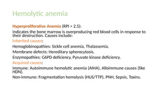 Hemolytic anemia | PPTX