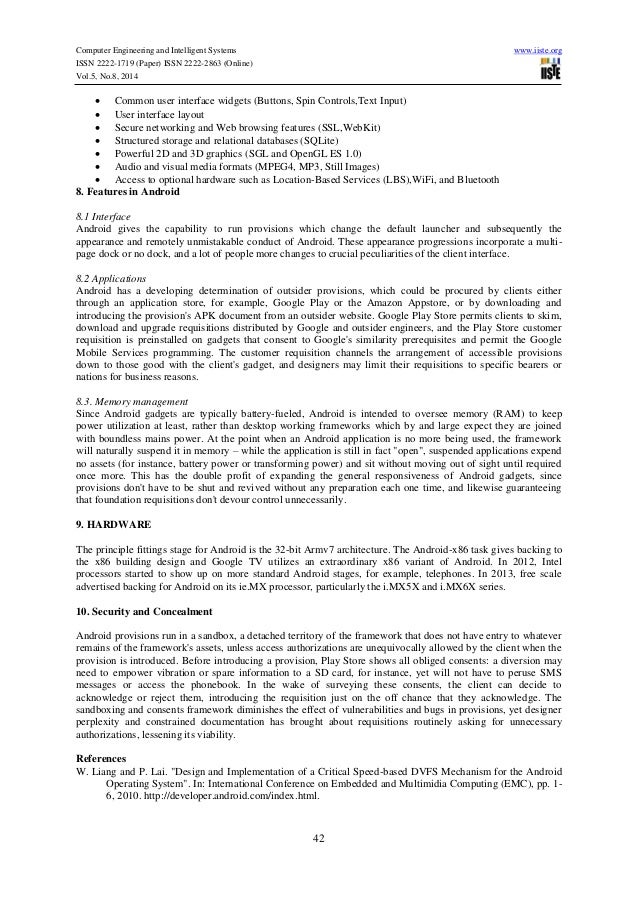 An brief introduction to android operating system