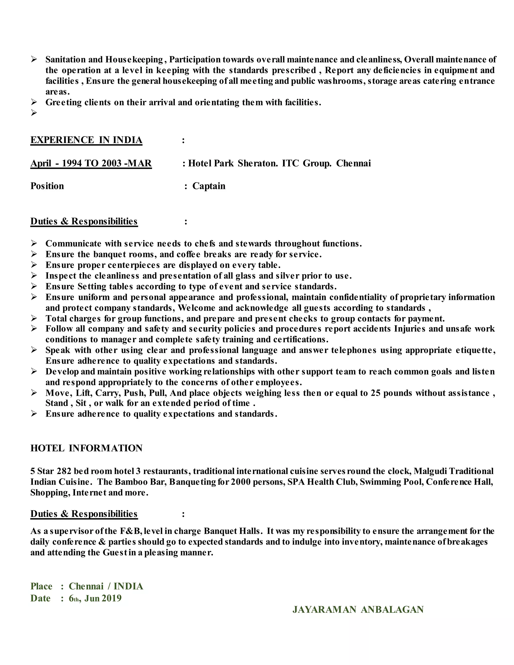 Anbalagan - CV | DOC