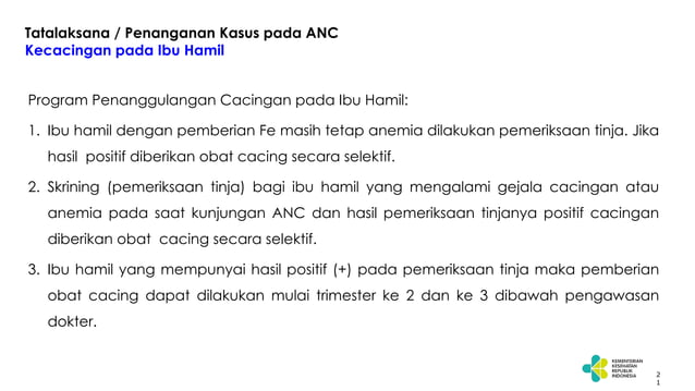 ANC pemeriksaan kehamilan wajib di ketahui | PPTX