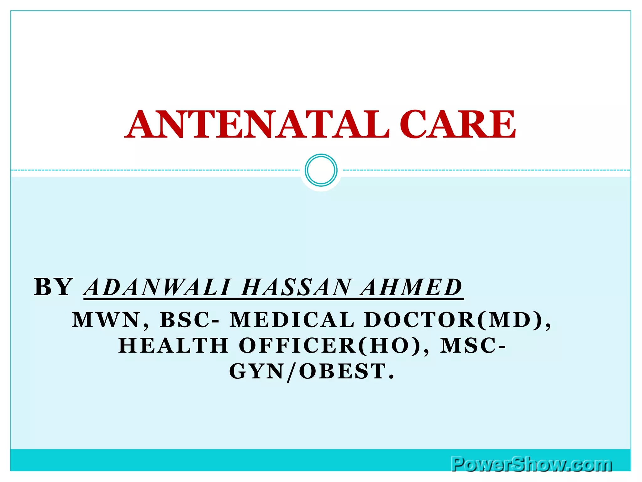 ANC- PRESENTATION OF ANC,PNC & DC.pptx | Pregnancy | Reproductive Health