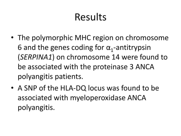 Genetically Distinct differences of ANCA-Associated Vasculitis ...
