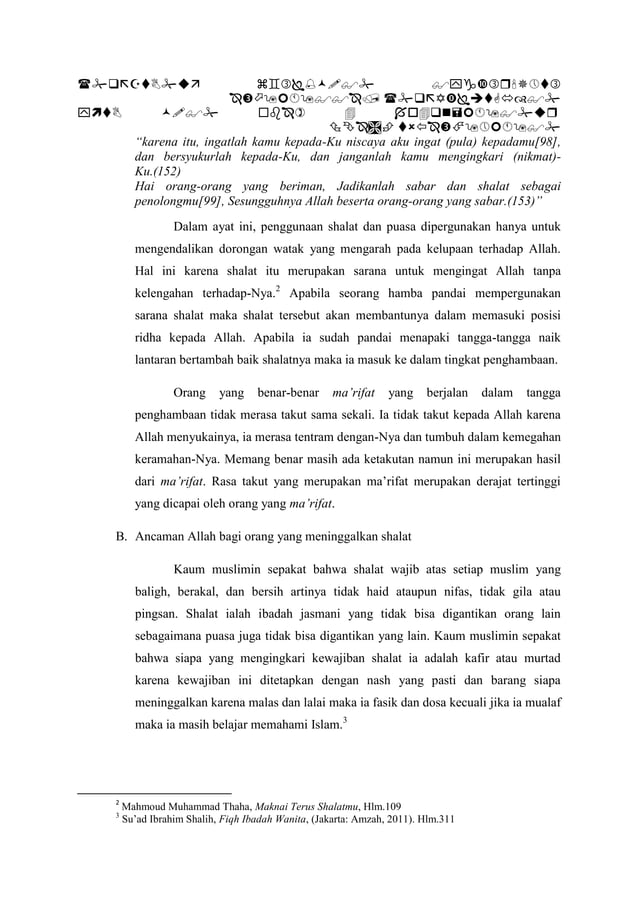 Ancaman allah bagi orang yang meninggalkan sholat | PDF
