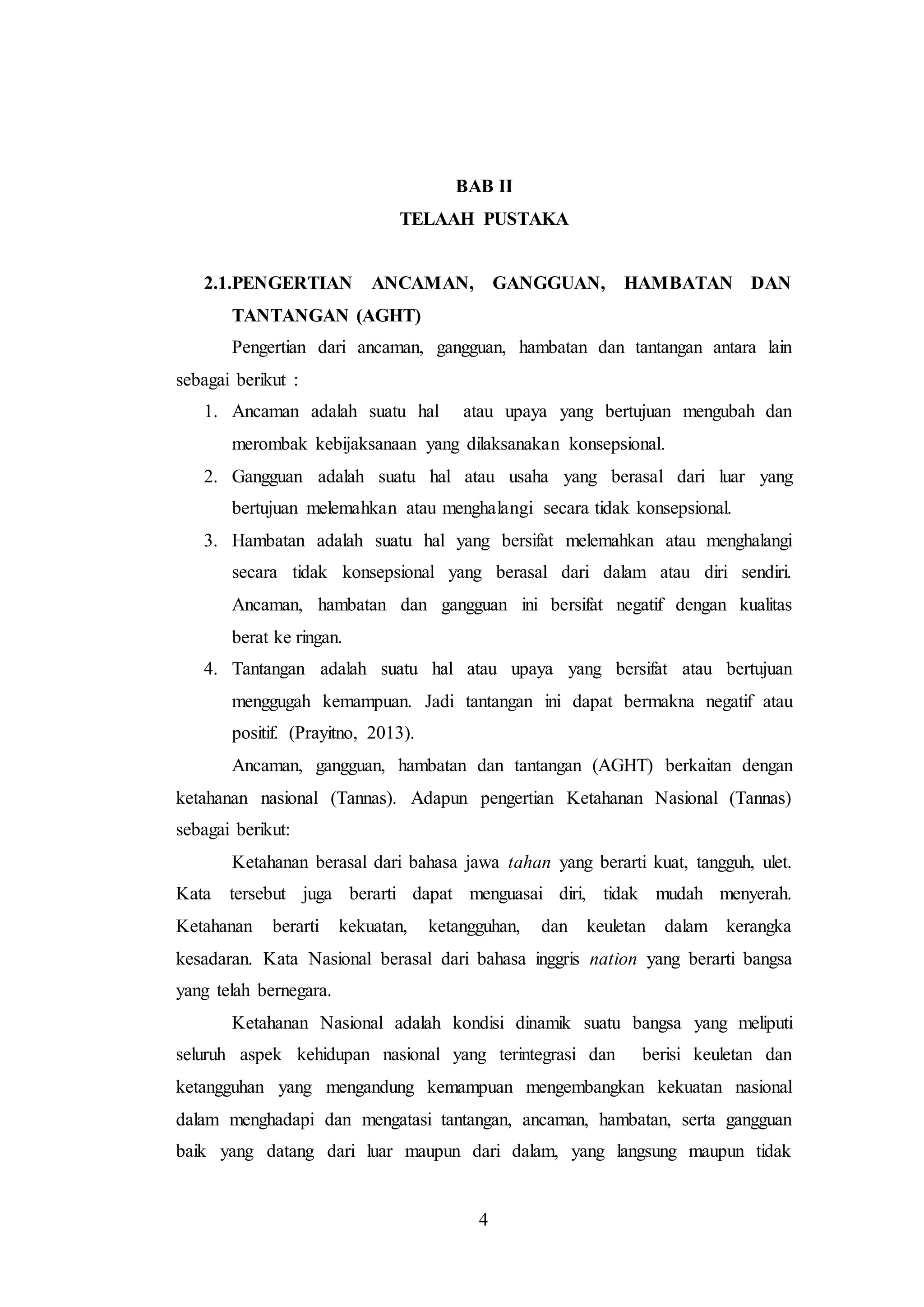 Ancaman, gangguan, hambatan dan tantangan (aght) bagi persatuan di ...