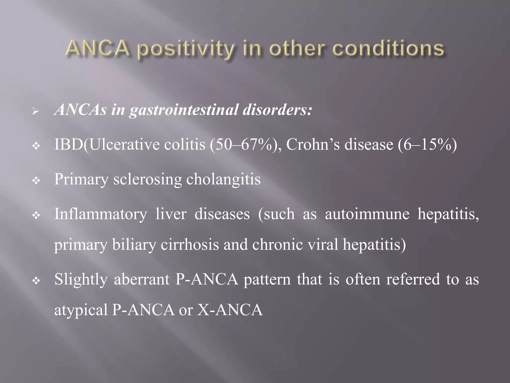 ANCA vasculitis and Renal Diseases | PPTX