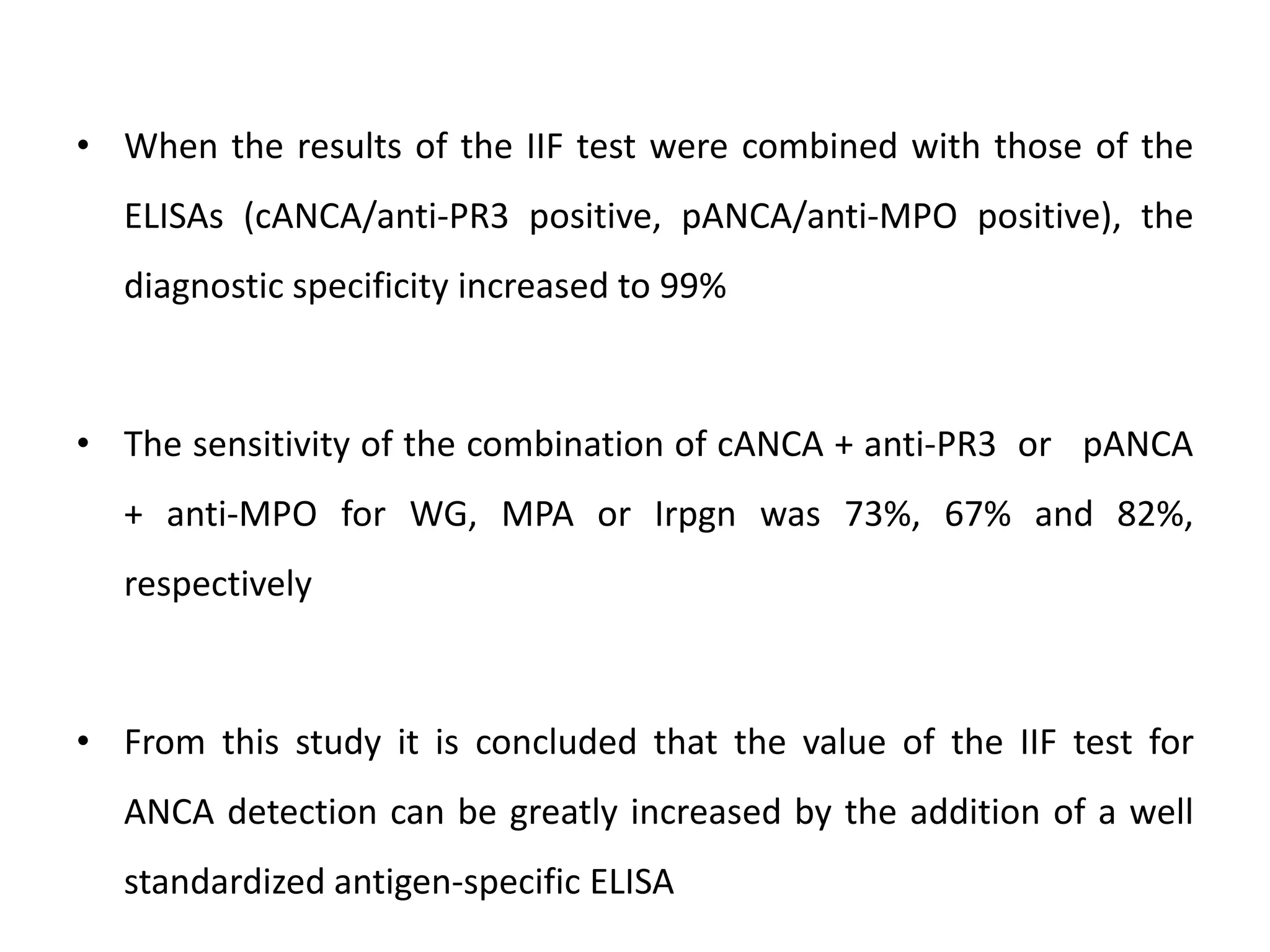 Anca testing in small vessel vasculitis | PPTX