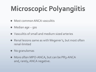 Anca vasculitis & anti gbm | PPTX