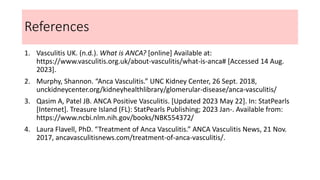 Antineutrophilic cytoplasmic Vasculitis. | PPTX