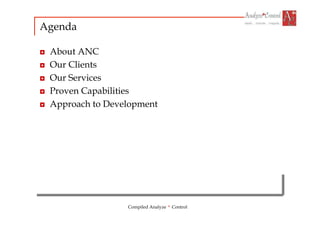Anc Corporate Presentation General | PDF