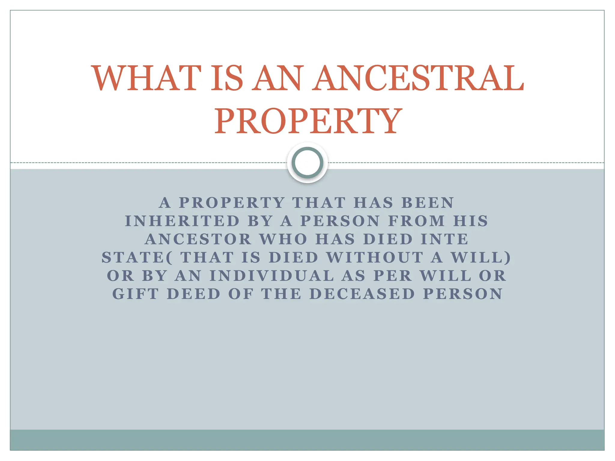 ancestral vs joint family properties.ppt | Life Insurance | Insurance