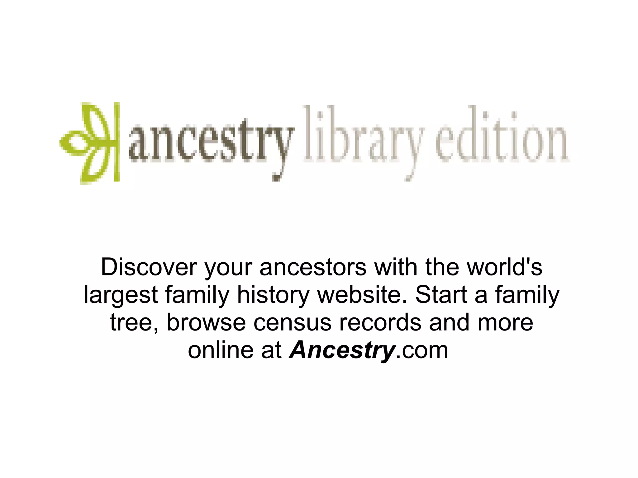 Ancestry | PPT