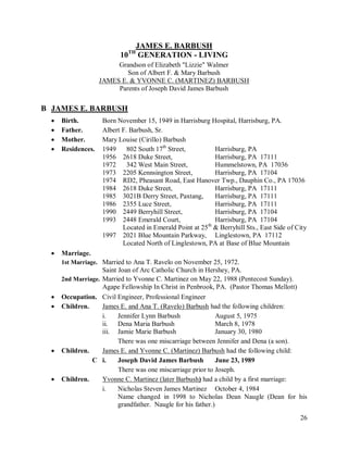Walmer Genealogy - The Line To Barbush | PDF