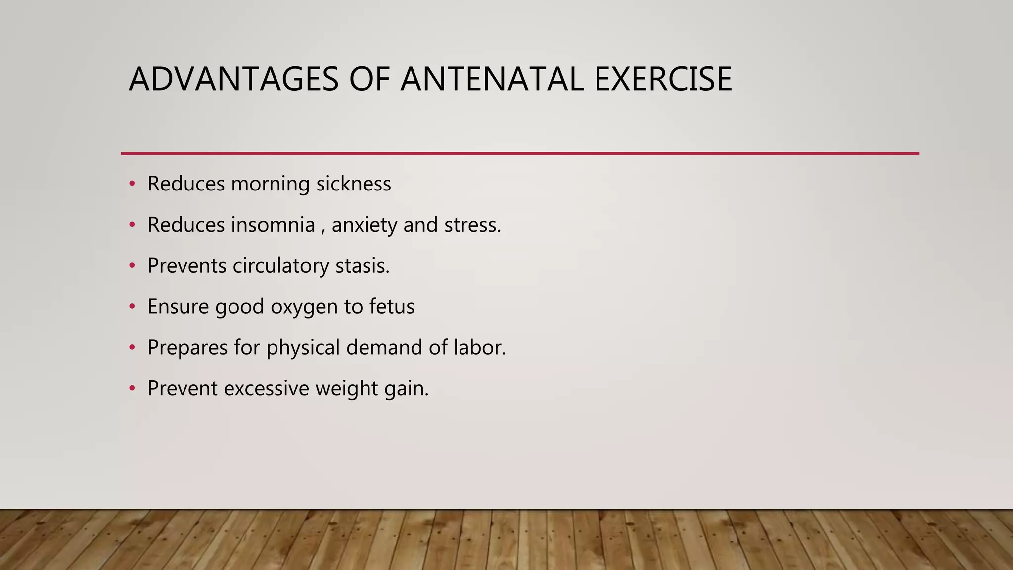 Antenatal exercises | PPTX