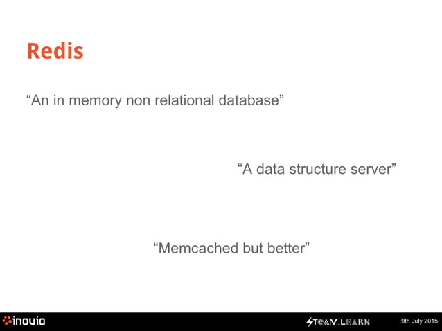 Steam Learn: An introduction to Redis | PDF