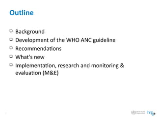 ANC_guideline-presentation (1).ppppppppptx | PPT | Free Download