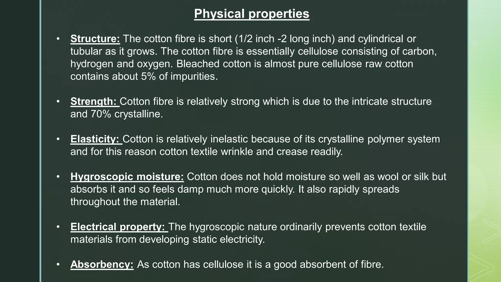 Cotton - Natural Fiber | PDF
