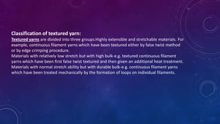 Novelty and Textured Yarn | PDF