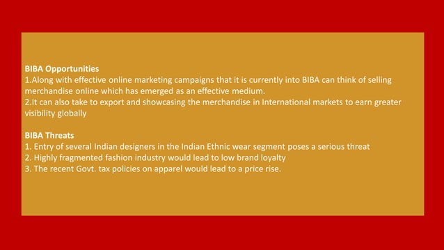 Biba Brand Study | PDF