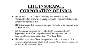Life Insurance Corporation of India | PPTX